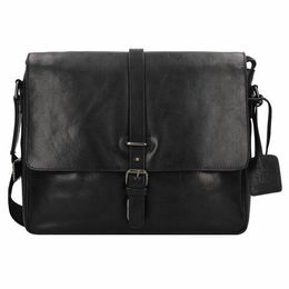 Leonhard Heyden Roma Aktentasche Leder 35 cm Laptopfach schwarz