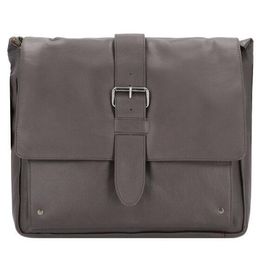 Pride and Soul Neo Messenger Tasche Leder 33 cm Laptopfach dunkelbraun