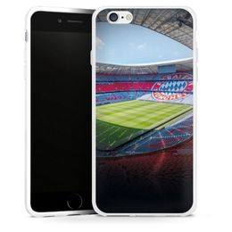 DeinDesign Handyhülle FC Bayern München FCB Stadion Stadion FC Bayern - Color, Apple iPhone 6s Silikon Hülle Bumper Case Handy Schutzhülle, weiß