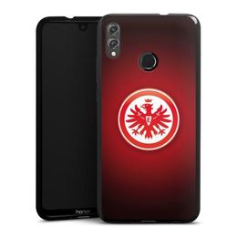 DeinDesign Handyhülle Eintracht Frankfurt Offizielles Lizenzprodukt Wappen, Huawei Honor 8X Silikon Hülle Bumper Case Handy Schutzhülle, schwarz