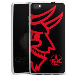 DeinDesign Handyhülle Offizielles Lizenzprodukt 1.FCK Dauerkarte, Huawei P8 Lite (2015-2016) Silikon Hülle Bumper Case Handy Schutzhülle, weiß