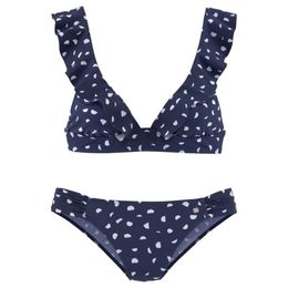 JETTE Bikini Damen Gr&ouml;&szlig;e XL navy / wei&szlig;
