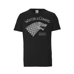 logoshirt T-Shirt 'Game of Thrones' Damen Gr&ouml;&szlig;e S grau / schwarz
