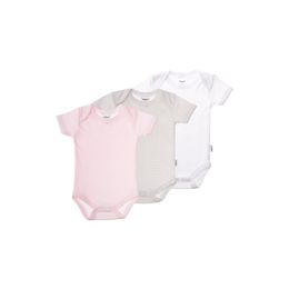 Liliput Kurzarmbody Jungen Gr&ouml;&szlig;e 62/68 taupe / rosa / wei&szlig;