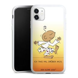 DeinDesign Handyhülle Der kleine Yogi Tanzen Sprüche Tanz mal drüber - Der kleine Yogi, Apple iPhone 11 Silikon Hülle Bumper Case Handy Schutzhülle