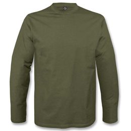 Mil-Tec Langarm Shirt MT-Plus oliv, Größe L