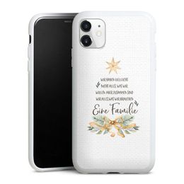 DeinDesign Handyhülle Eine Familie, Apple iPhone 11 Silikon Hülle Bumper Case Handy Schutzhülle, weiß