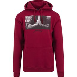 Mister Tee Sweatshirt 'Pray' Herren Gr&ouml;&szlig;e S grau / rubinrot