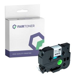 FairToner Kompatibel für Brother P-Touch 7100 VP (TZE-FX231) Schriftband 12mm/8m Schwarz auf Weiss