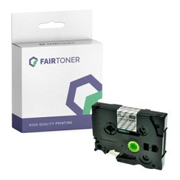 FairToner Kompatibel für Brother TZE-135 Schriftband 12mm/8m Weiss auf Transparent