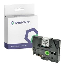 FairToner Kompatibel für Brother P-Touch 340 (TZE-221) Schriftband 9mm/8m Schwarz auf Weiss