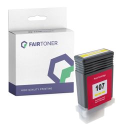 FairToner Kompatibel für Canon imagePROGRAF IPF 670 MFP L 24 (6708B001 / PFI-107Y) Druckerpatrone Gelb