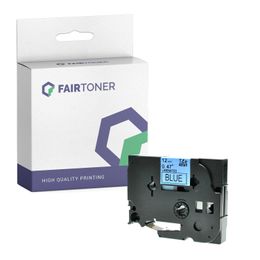 FairToner Kompatibel für Brother P-Touch 340 Series (TZE-531) Schriftband 12mm/8m Schwarz auf Blau