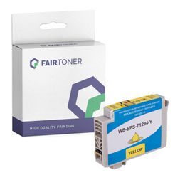 FairToner Kompatibel für Epson Stylus SX 430 W (C13T12944010 / T1294) Druckerpatrone Gelb