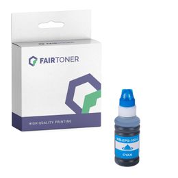 FairToner Kompatibel für Epson EcoTank ET-2751 (C13T03R240 / 102) Tintentank Cyan