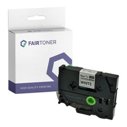 FairToner Kompatibel für Brother P-Touch H 100 Series (TZE-S221) Schriftband 9mm/8m Schwarz auf Weiss