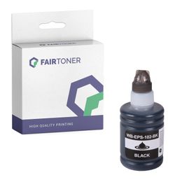 FairToner Kompatibel für Epson C13T03R140 / 102 Tintentank Schwarz