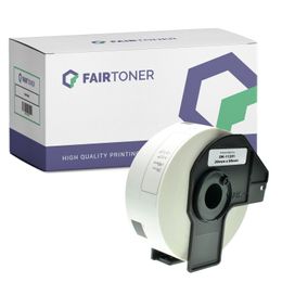 FairToner Kompatibel für Brother P-Touch QL 600 R (DK-11201) Etikett 400x (29mm x 90mm) Weiss