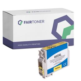 FairToner Kompatibel für Epson Expression Home XP-4100 Series (C13T03A44010 / 603XL) Druckerpatrone Gelb
