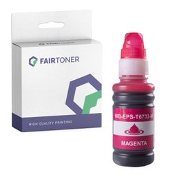 FairToner Kompatibel für Epson EcoTank L 805 (C13T67334A / T6733) Tintentank Magenta