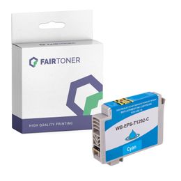 FairToner Kompatibel für Epson WorkForce 630 (C13T12924010 / T1292) Druckerpatrone Cyan