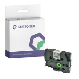 FairToner Kompatibel für Brother TZE-241 Schriftband 18mm/8m Schwarz auf Weiss