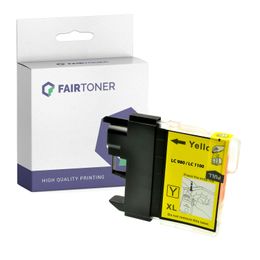 FairToner Kompatibel für Brother DCP-387 C (LC-1100Y) Druckerpatrone Gelb