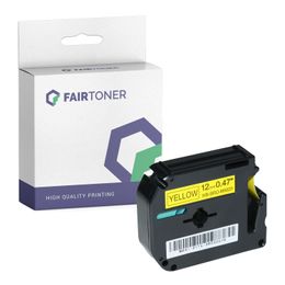 FairToner Kompatibel für Brother MK-631BZ Schriftband 12mm/8m Schwarz auf Gelb