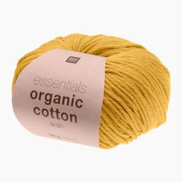 Essentials Organic Cotton aran von Rico Design, Senf, aus Baumwolle