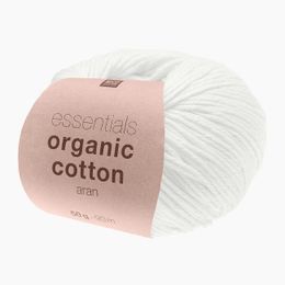 Essentials Organic Cotton aran von Rico Design, Wei&szlig;, aus Baumwolle