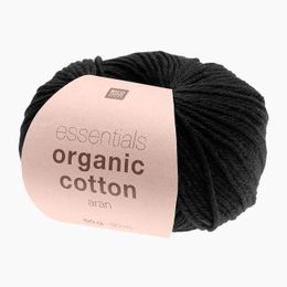 Essentials Organic Cotton aran von Rico Design, Schwarz, aus Baumwolle