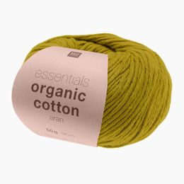 Essentials Organic Cotton aran von Rico Design, Oliv, aus Baumwolle