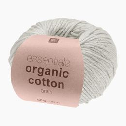 Essentials Organic Cotton aran von Rico Design, Silber, aus Baumwolle
