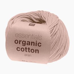 Essentials Organic Cotton aran von Rico Design, Puder, aus Baumwolle