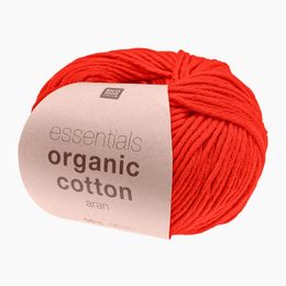 Essentials Organic Cotton aran von Rico Design, Rot, aus Baumwolle