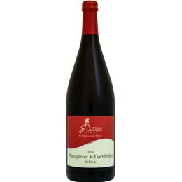 Winzer der Rheinhessischen Schweiz & Dornfelder 1,0 L Portugieser 2024 Lieblich - Wöllsteiner Rheingrafenstein Rheinhessen – Rotwein Qualitätswein