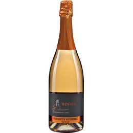 Winzer der Rheinhessischen Schweiz Rheinhessen Sekt Weißherbst Portugieser 2022 Halbtrocken - Wöllsteiner Rheingrafenstein – Perl- & Schaumwein b.A.