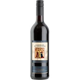 Horrheim-G&uuml;ndelbach Horrheim-G&uuml;ndelbach Lemberger mit Trollinger, Minnes&auml;nger Cuv&eacute;e 2024 Feinherb - Horrheim Stromberg W&uuml;rttemberg &ndash; Rotwein Qualit&auml;tswein