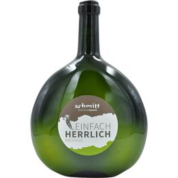 Weingut Schmitt Bergtheim Doppel-Magnum-Bocksbeutel 3,0 L Bacchus 2023 Halbtrocken - Franken &ndash; Wei&szlig;wein Qualit&auml;tswein