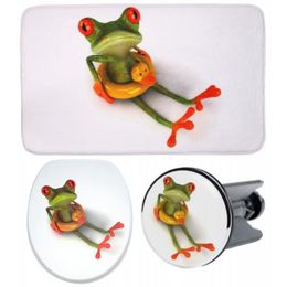 Sanilo 3-teiliges Badezimmer Set Froggy