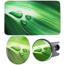 Sanilo 3-teiliges Badezimmer Set Green Leaf