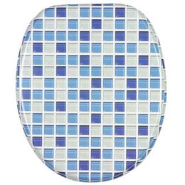 Sanilo WC-Sitz mit Absenkautomatik Mosaik Blau - Premium Toilettendeckel direkt vom Hersteller