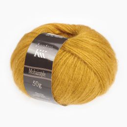 Mohairstyle von KKK, Senf, aus Polyacryl
