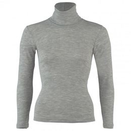 Engel - Women's Damen-Rolli L/S - Seidenunterwäsche Gr 34/36 grau