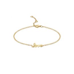 Elli Fu&szlig;schmuck 'Love-Schriftzug' Damen Gr&ouml;&szlig;e One Size gold