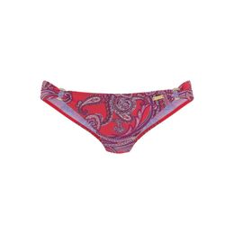 Lascana Lascana Bikini-Hose &raquo;Boho&laquo; Damen Gr&ouml;&szlig;e XXS dunkellila / rosa / rot / wei&szlig;
