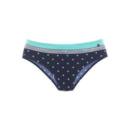Lascana Bikini Bottoms 'Monroe LC' female size XS Turquoise / Night blue / White