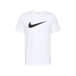 Nike Sportswear T-Shirt 'Swoosh' Herren Größe XS schwarz / offwhite