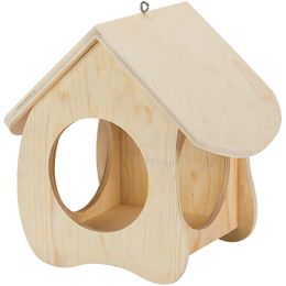 buttinette Vogelhaus aus Holz, 29 x 18,5 x 26 cm