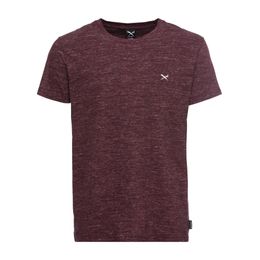Iriedaily T-Shirt 'Chamisso' Herren Gr&ouml;&szlig;e M weinrot / wei&szlig;